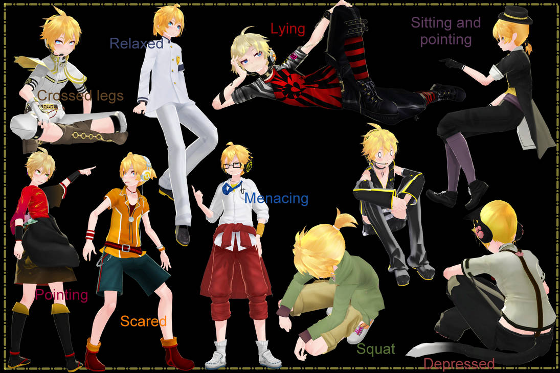 [mmd] Random pose pack Dl by Noraure on DeviantArt