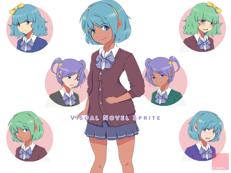 Visual Novel Sprite by Figoree on DeviantArt