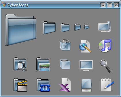 Cyber icons by a-p-b on DeviantArt