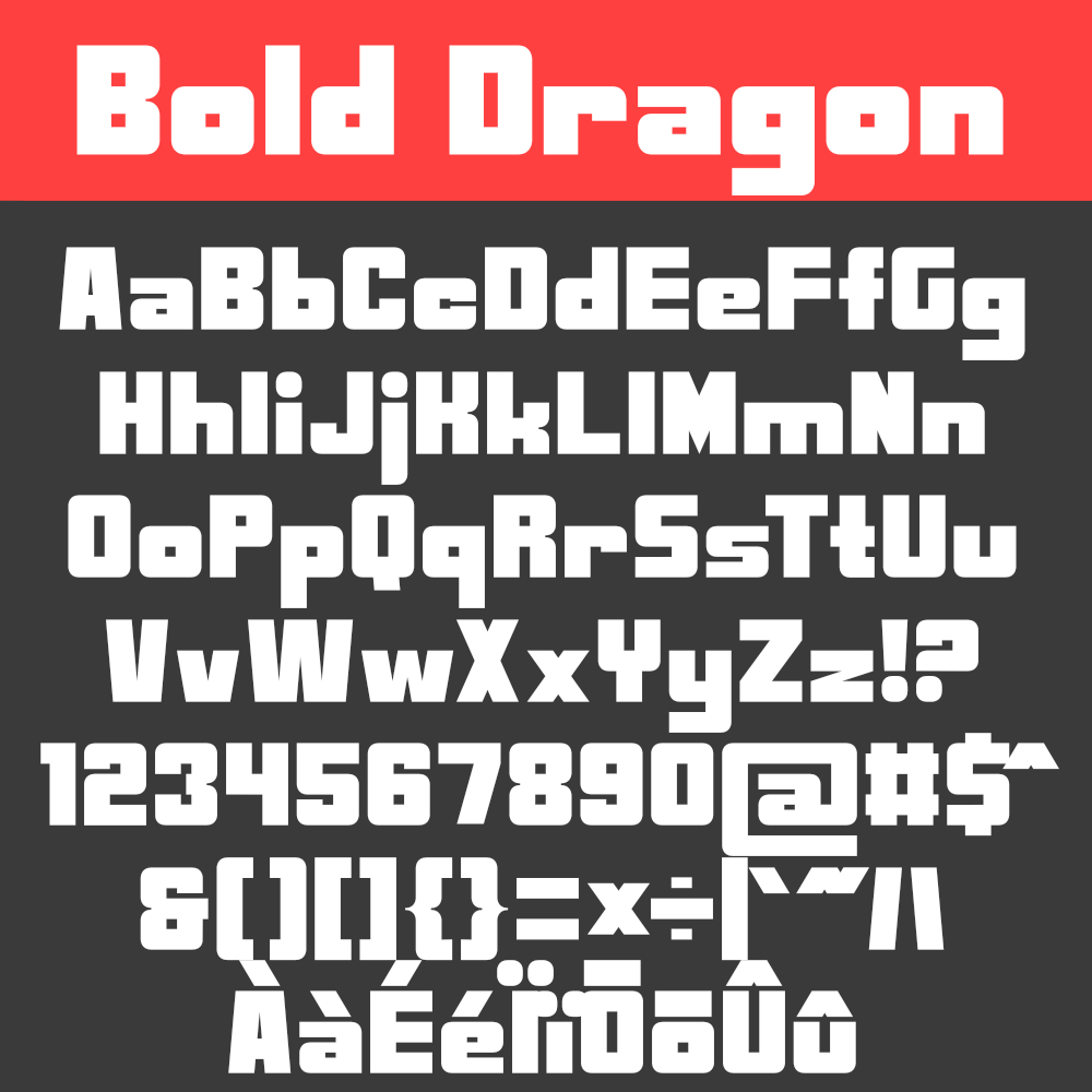 Bold Dragon v3 (Font) by ripoof on DeviantArt