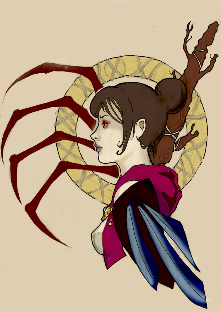 Dragon Age - Art Nouveau Morrigan by AcrylicWarpaint on DeviantArt