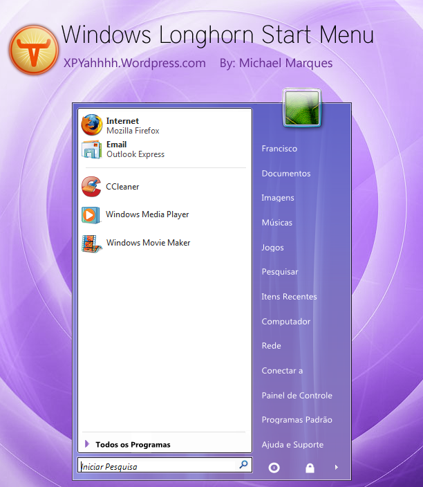 Longhorn Start Menu 1.0 by XPYahhh on DeviantArt