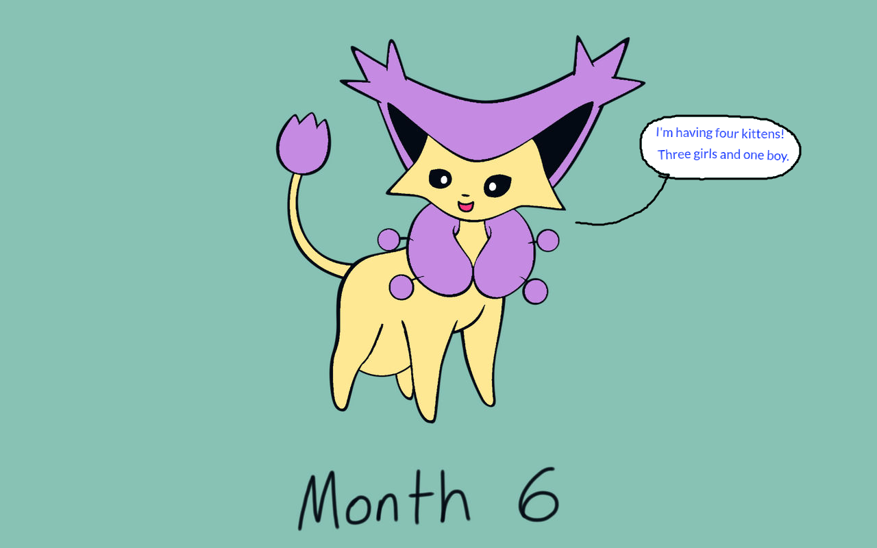 Delcatty Pregnancy Sequence Month 6 by 452799 on DeviantArt