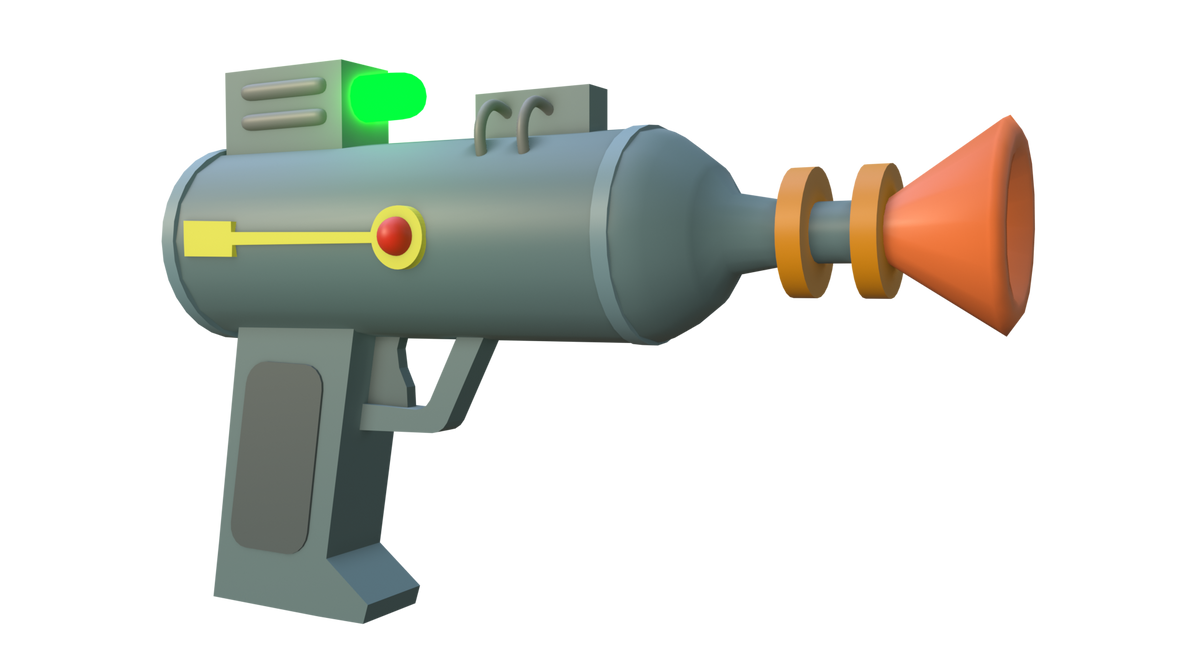 how to draw a laser gun step by step