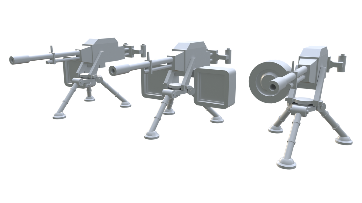 Heavy Machine Guns - Blender 2.8 by MakeGamesYT on DeviantArt