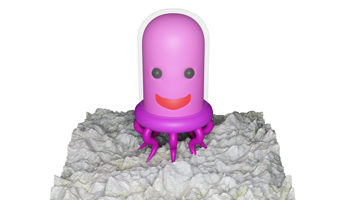 Space alien blueprint - Blender 2.8 by MakeGamesYT on DeviantArt