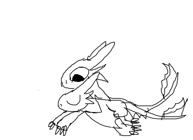 Sleeping Night furies lineart by Skyler-The-Nightfury on DeviantArt