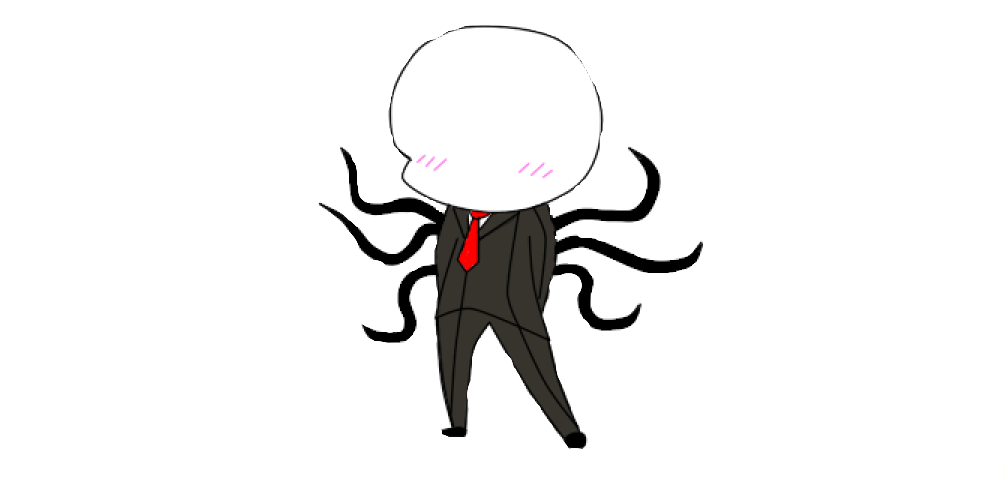 Chibi Slender Man Drawing by ImMeghanSup on DeviantArt