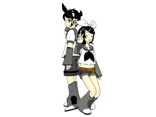 MMD :NEWCOMERS: Ren and Lin Haine by InvaderLilyandSARAH on DeviantArt