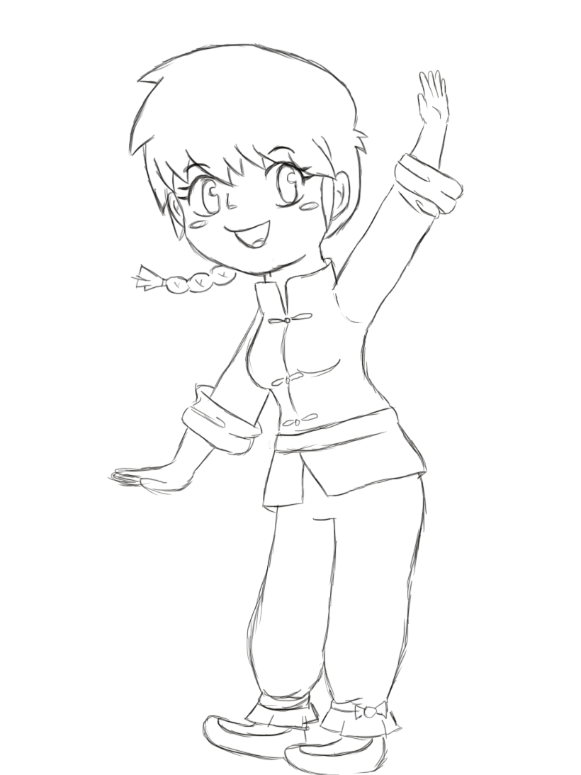 Chibi Ranma Sketch by Toastyhedgehog on DeviantArt