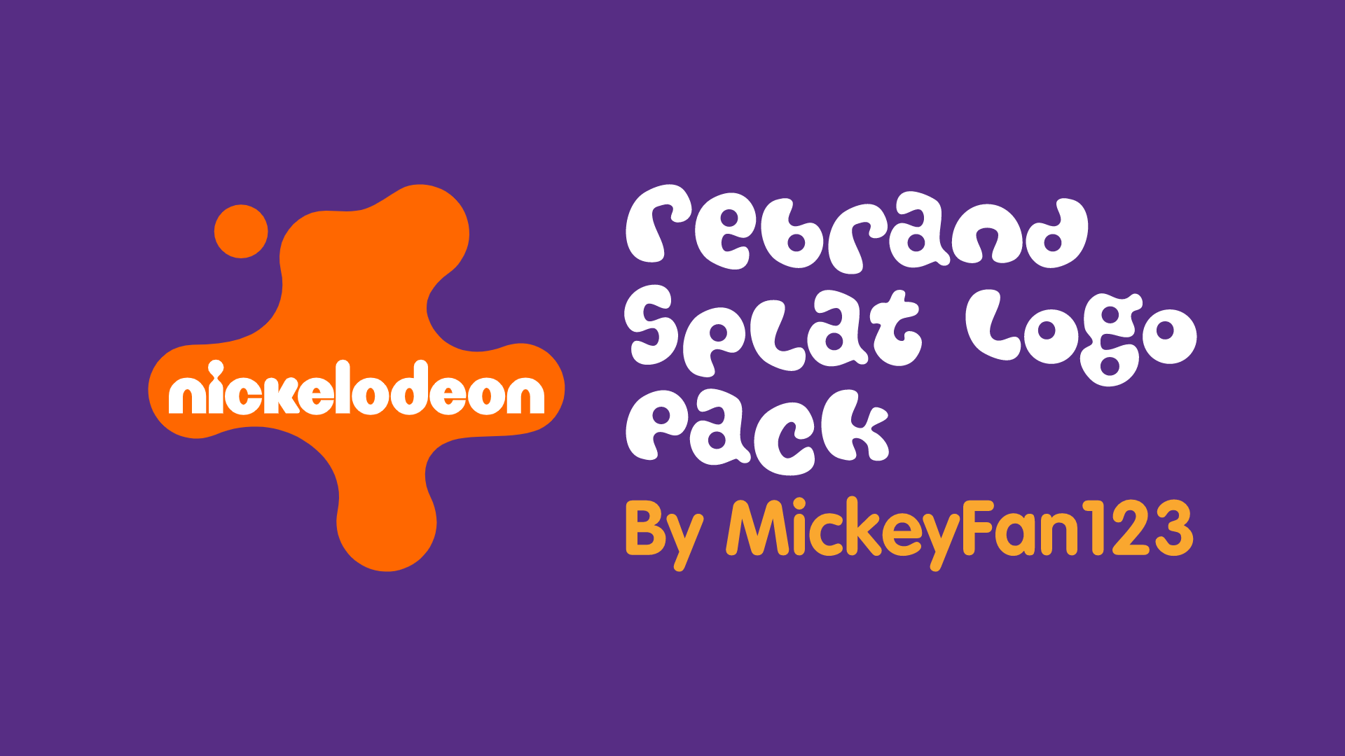 Nickelodeon Rebrand Splat Logo Pack by MickeyFan123 on DeviantArt