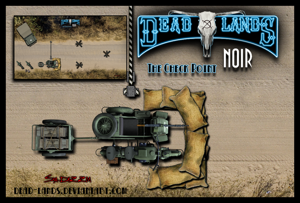 Deadlands Noir - Battle Map - The Check Point by Sadizzm on DeviantArt