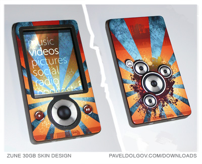 Microsoft Zune 30GB Skin by Artistpavel on DeviantArt