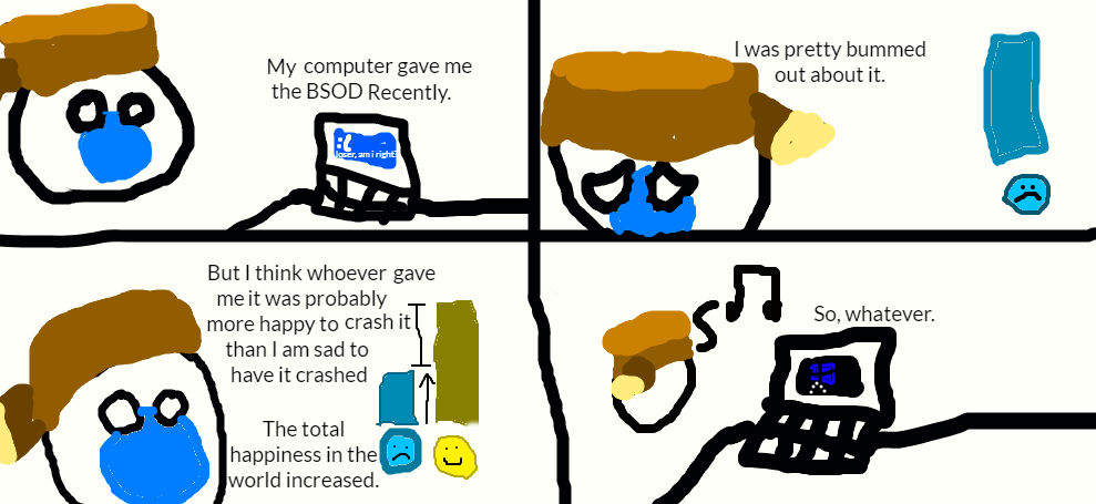 My computer gave me the BSOD recently. by MitchTheLogoMan on DeviantArt