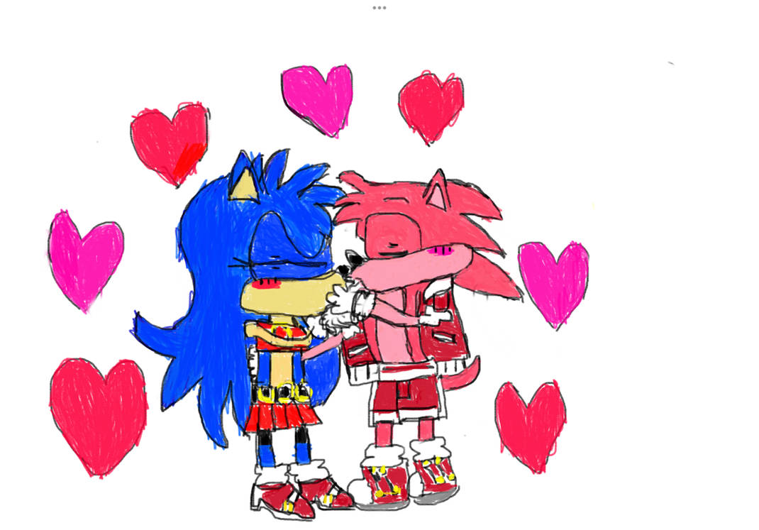 Sonica and Jamey Kiss by thebeachmunks on DeviantArt