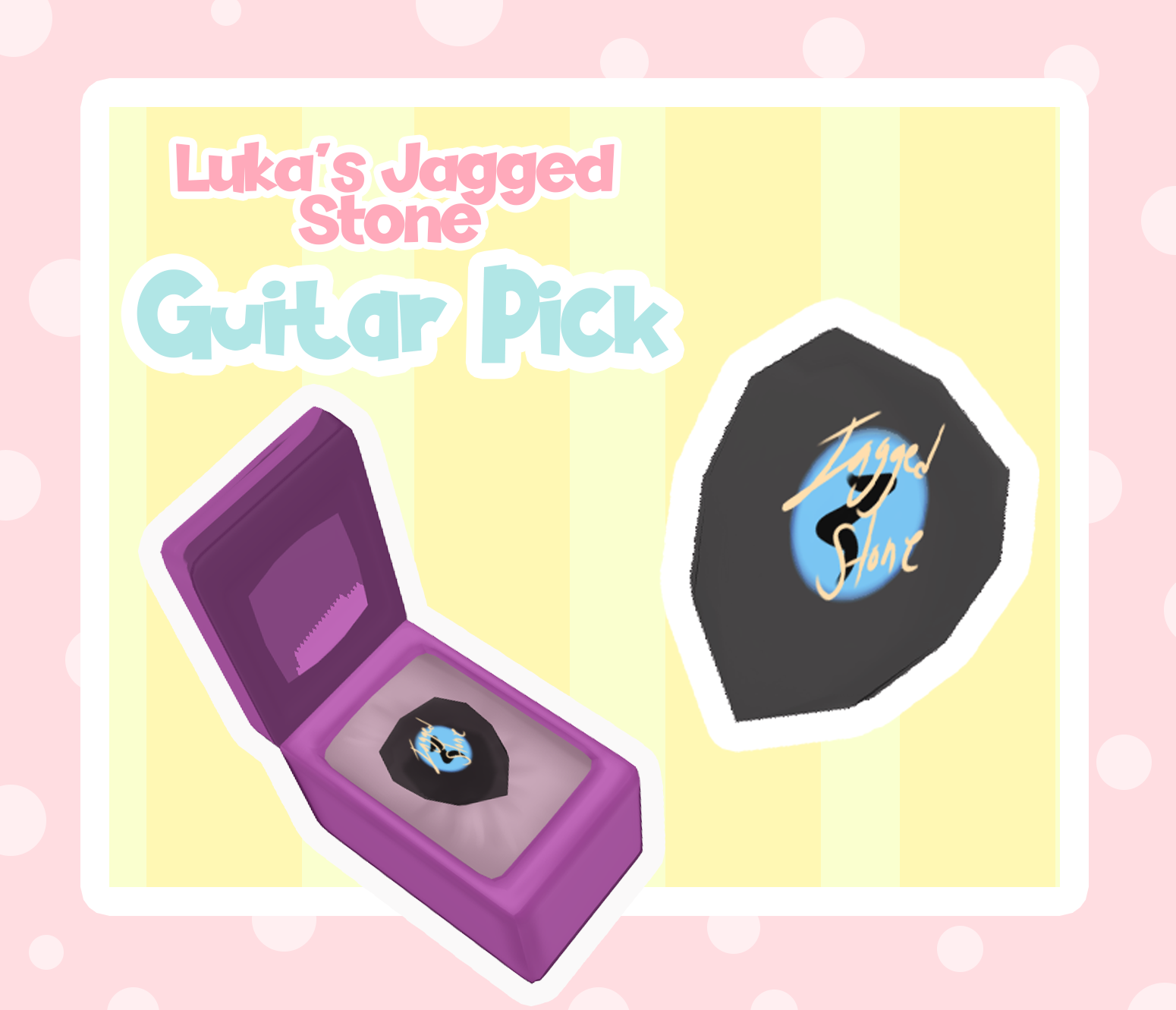 Luka's Jagged Stone guitar pick by Yoiterox on DeviantArt