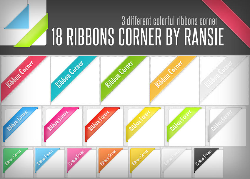 Ribbon Corners by Ransie3 on DeviantArt