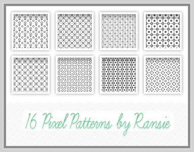 Pixel Patterns 01 by Ransie3 on DeviantArt