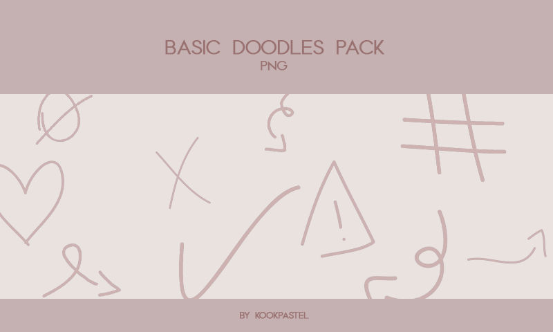 BASIC PNG DOODLES BY kookpastel by seokjingguk on DeviantArt