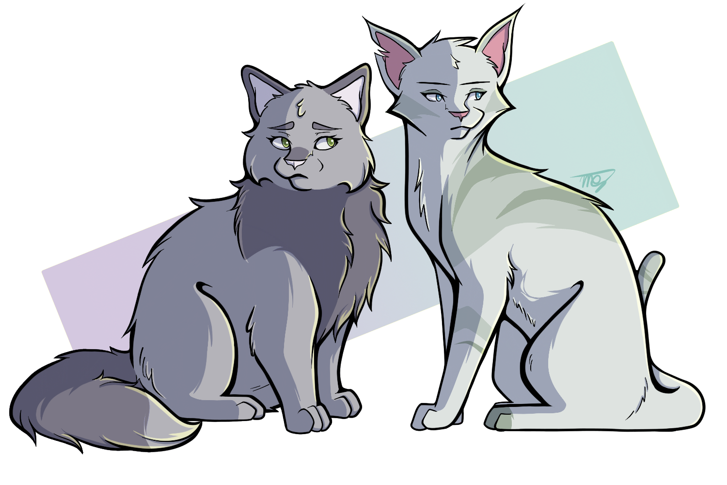 Dovewing and Ivypool by Dusk-Star17 on DeviantArt