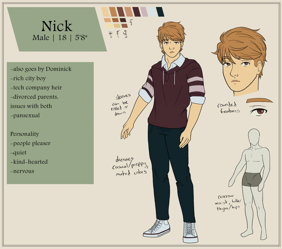 Nick - OC Reference by Dusk-Star17 on DeviantArt