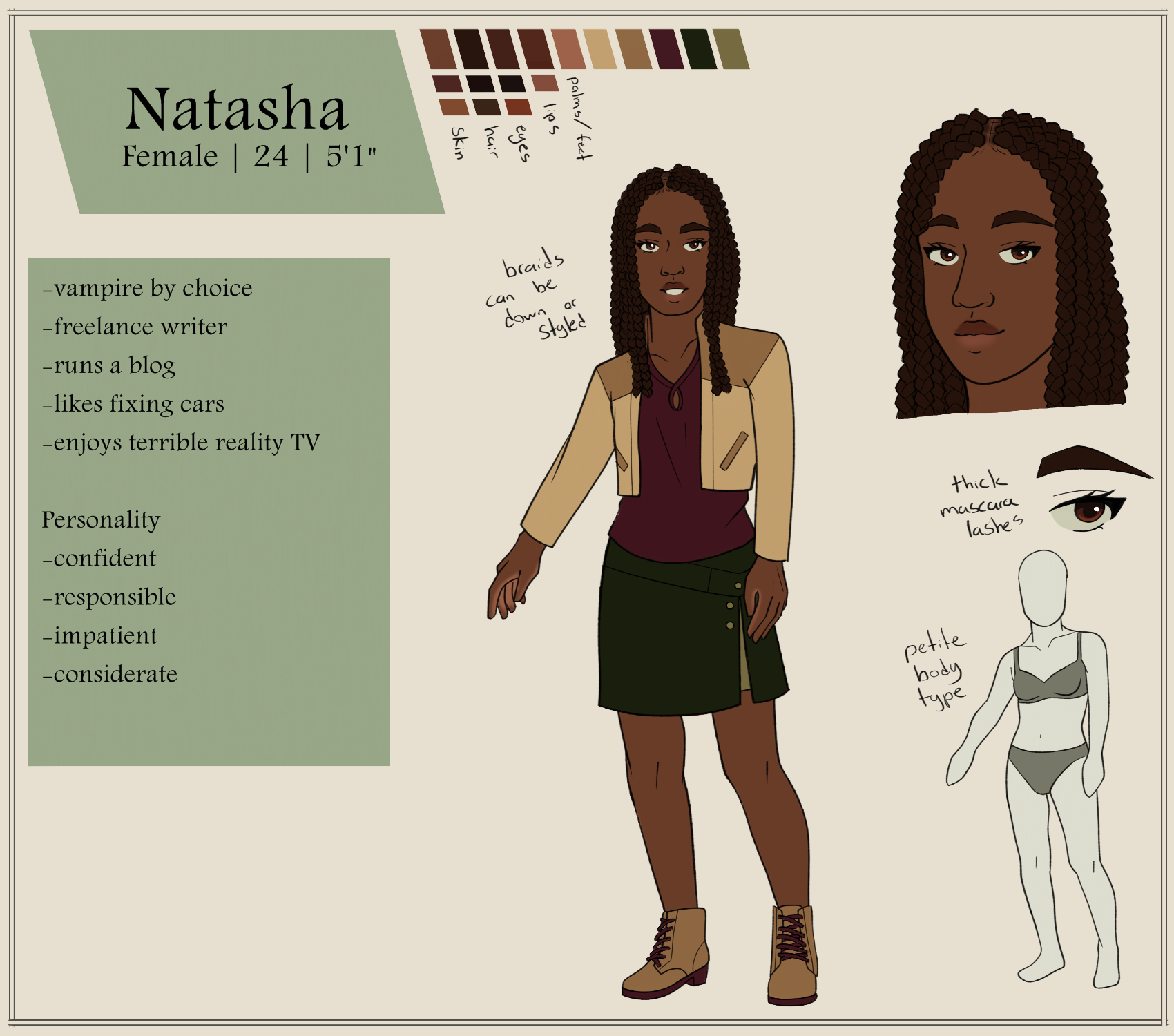 Natasha - OC Reference by Dusk-Star17 on DeviantArt