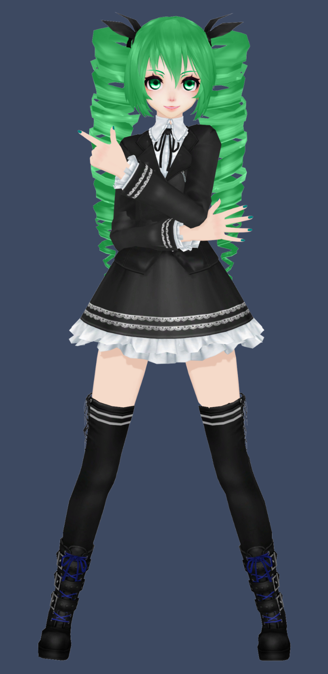 MMD Secret Police Miku TDA by bellmoon1917 on DeviantArt