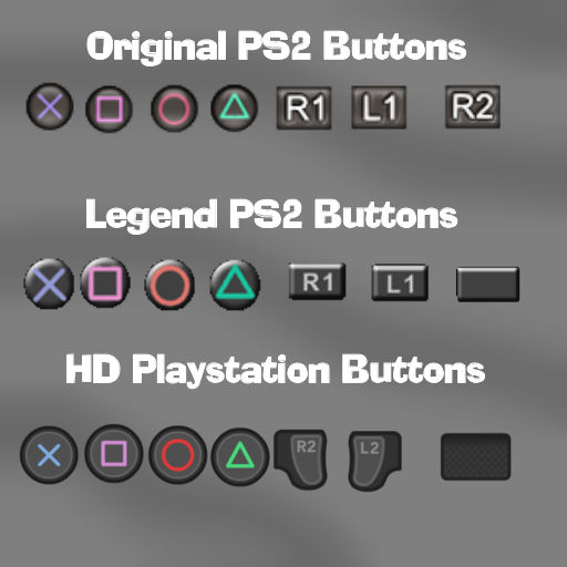 Playstation Buttons by FreezyTheDragon on DeviantArt