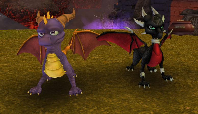 Classic Spyro And Cynder On DOTD by FreezyTheDragon on DeviantArt