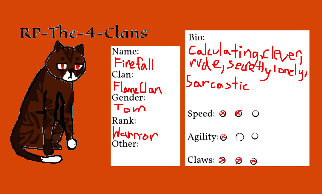 Firefall of FlameClan by bullbonez on DeviantArt