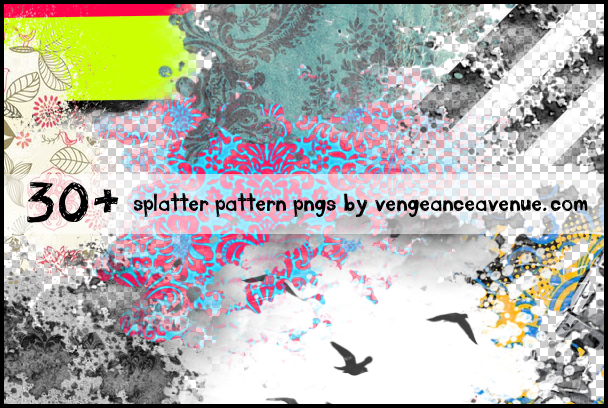 30+ Splatter Pattern PNGS by vengeanceavenue on DeviantArt
