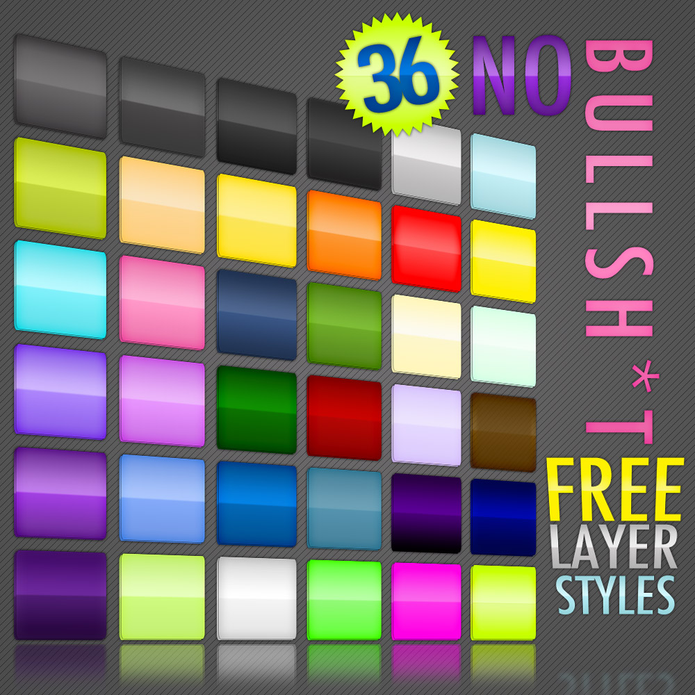 36 Free Photoshop Layer Styles by drewberry2012 on DeviantArt