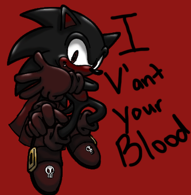 Vampire Sonic by lalatheprofit on DeviantArt