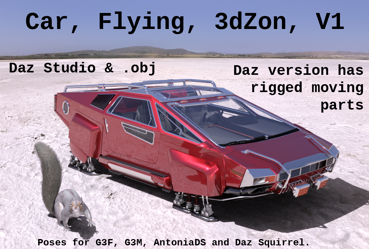 Free 3D car model: Car, Flying, 3dZon, V1 by luqu on DeviantArt