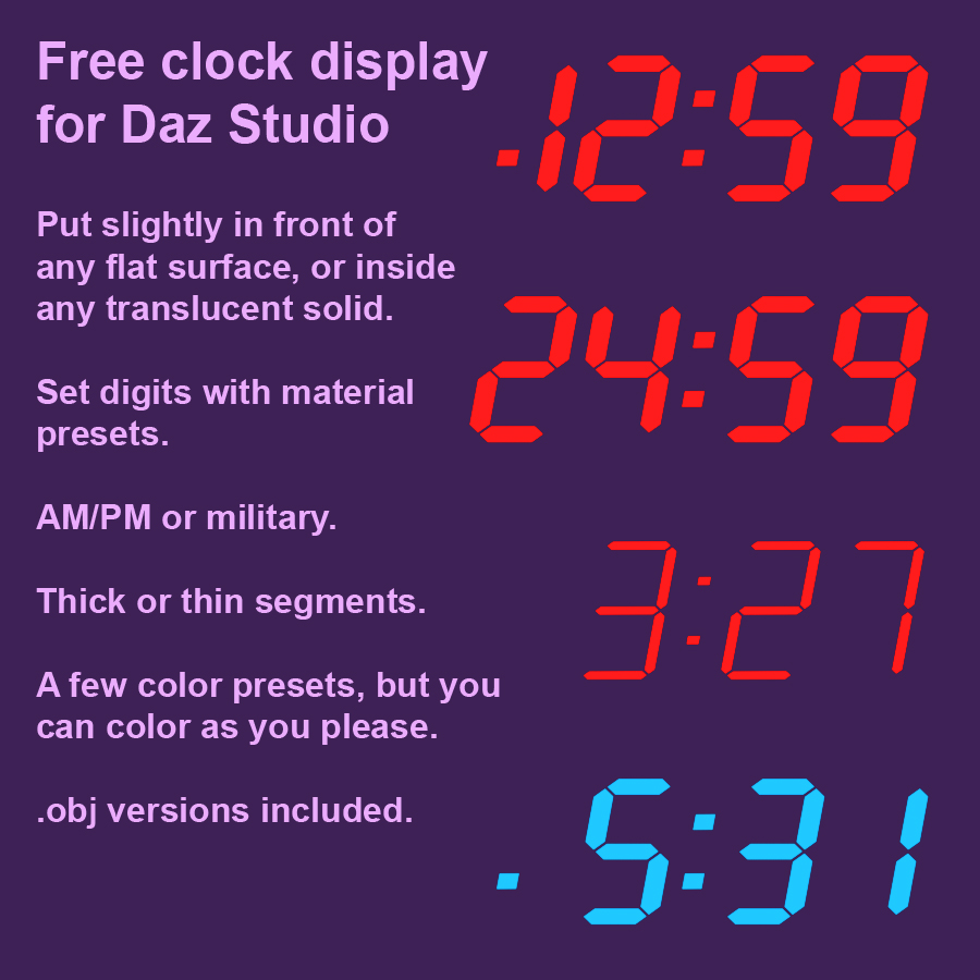 Digital Clock Display, V1 by luqu on DeviantArt