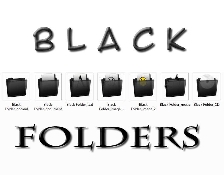 Black Folders Pack by SenryuChan92 on DeviantArt