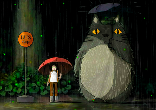 Totoro Rain