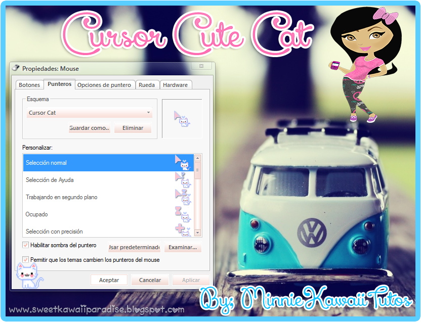 Cursor Cute Cat By MinnieKawaiiTutos by MinnieKawaiiTutos on DeviantArt