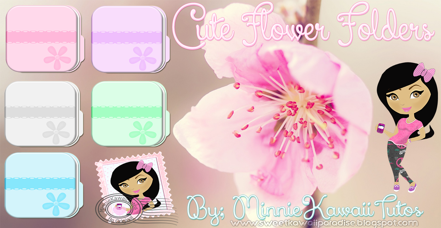 Cute Flower Folders By MinnieKawaiiTutos by MinnieKawaiiTutos on DeviantArt