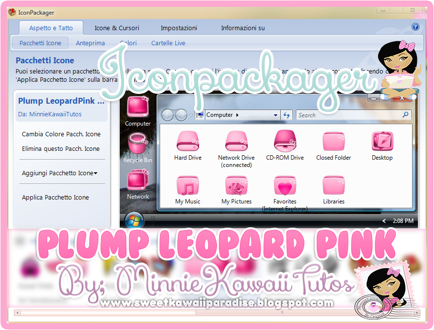 Plump Leopard Pink Iconpackager by MinnieKawaiiTutos on DeviantArt
