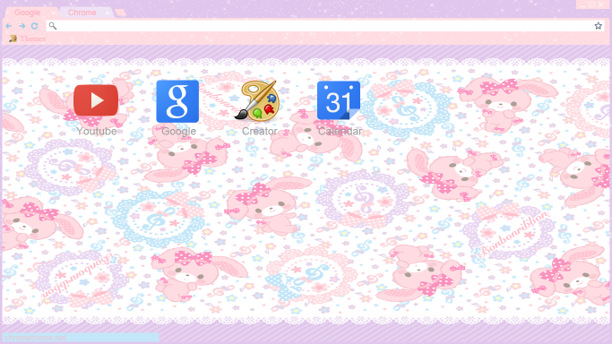 Kawaii Bunnie theme google chrome Y torch by MinnieKawaiiTutos on ...