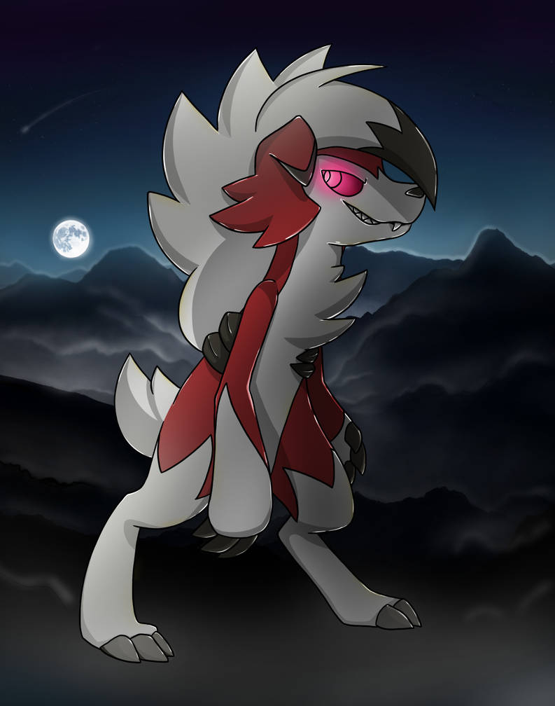 Midnight Lycanroc by Semechkii on DeviantArt