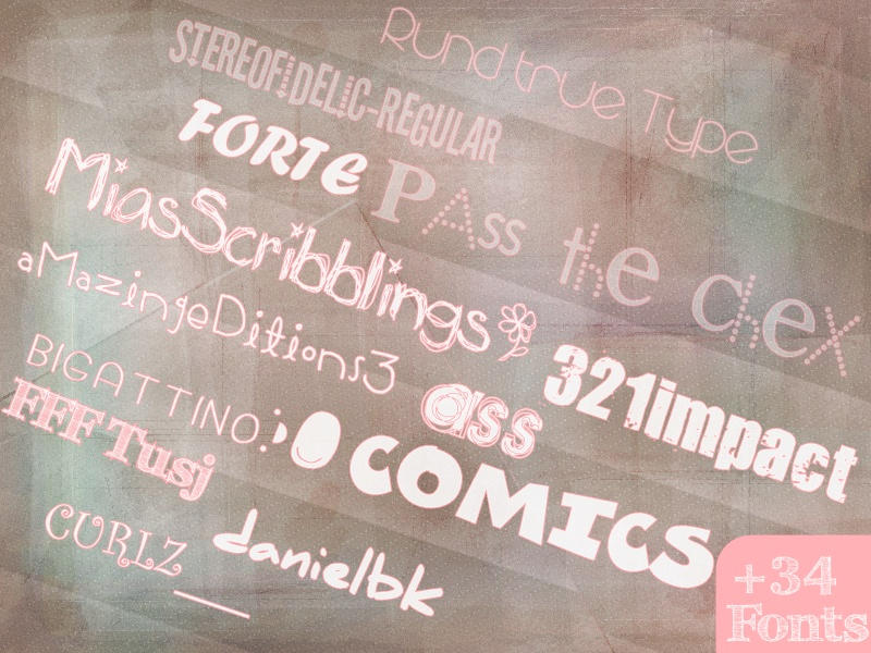 Fonts by cami12345678910 on DeviantArt