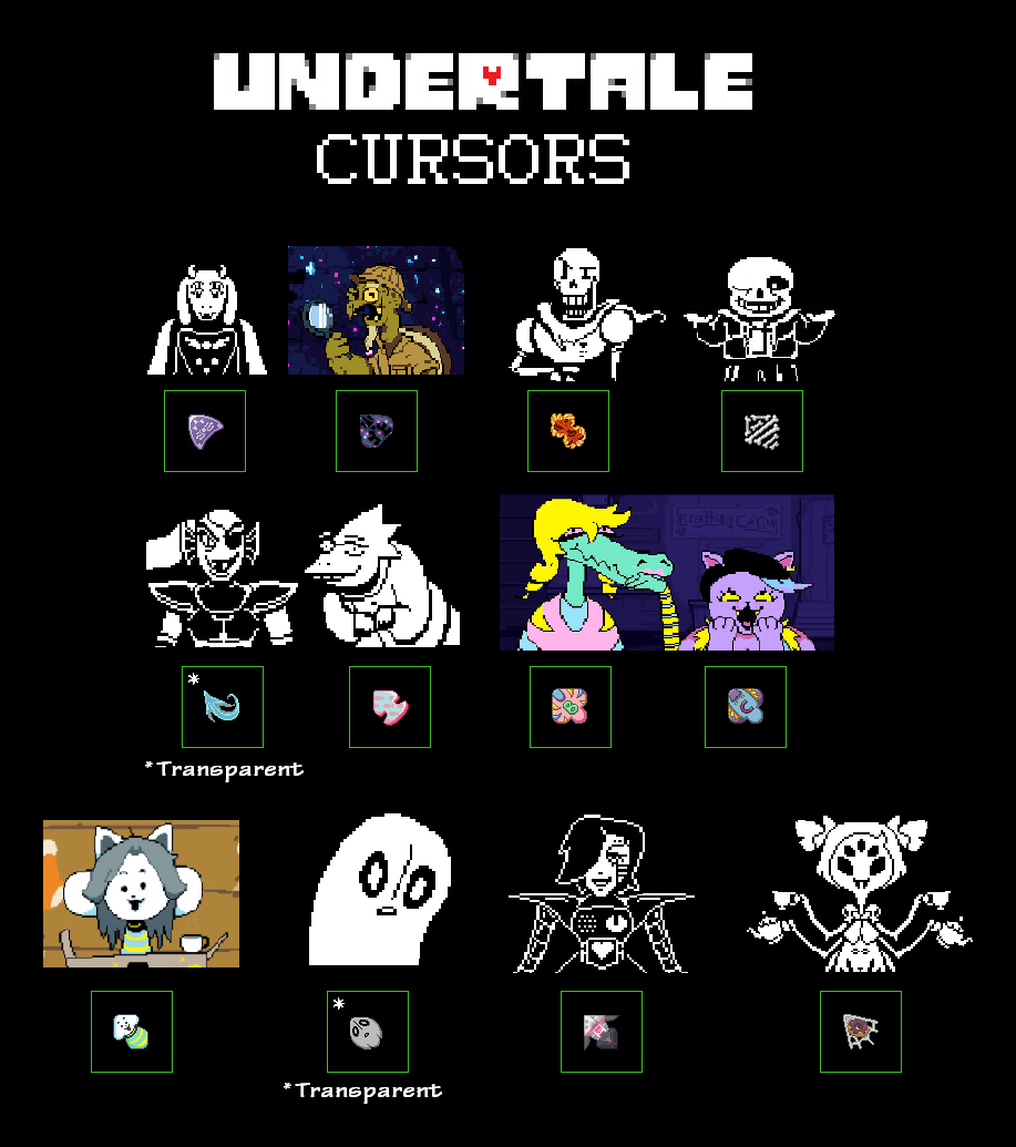Undertale - Cursor Pack by descall on DeviantArt