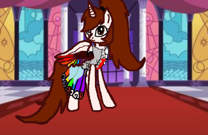 Princess rainbowpaint at the gala by Sprinfa12345 on DeviantArt