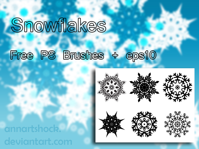 Snowflakes Brushes by AnnArtshock on DeviantArt