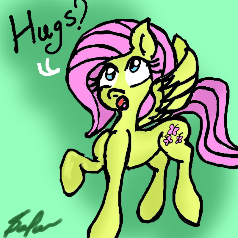 Fluttershy wants hugs by THEsoloManz on DeviantArt