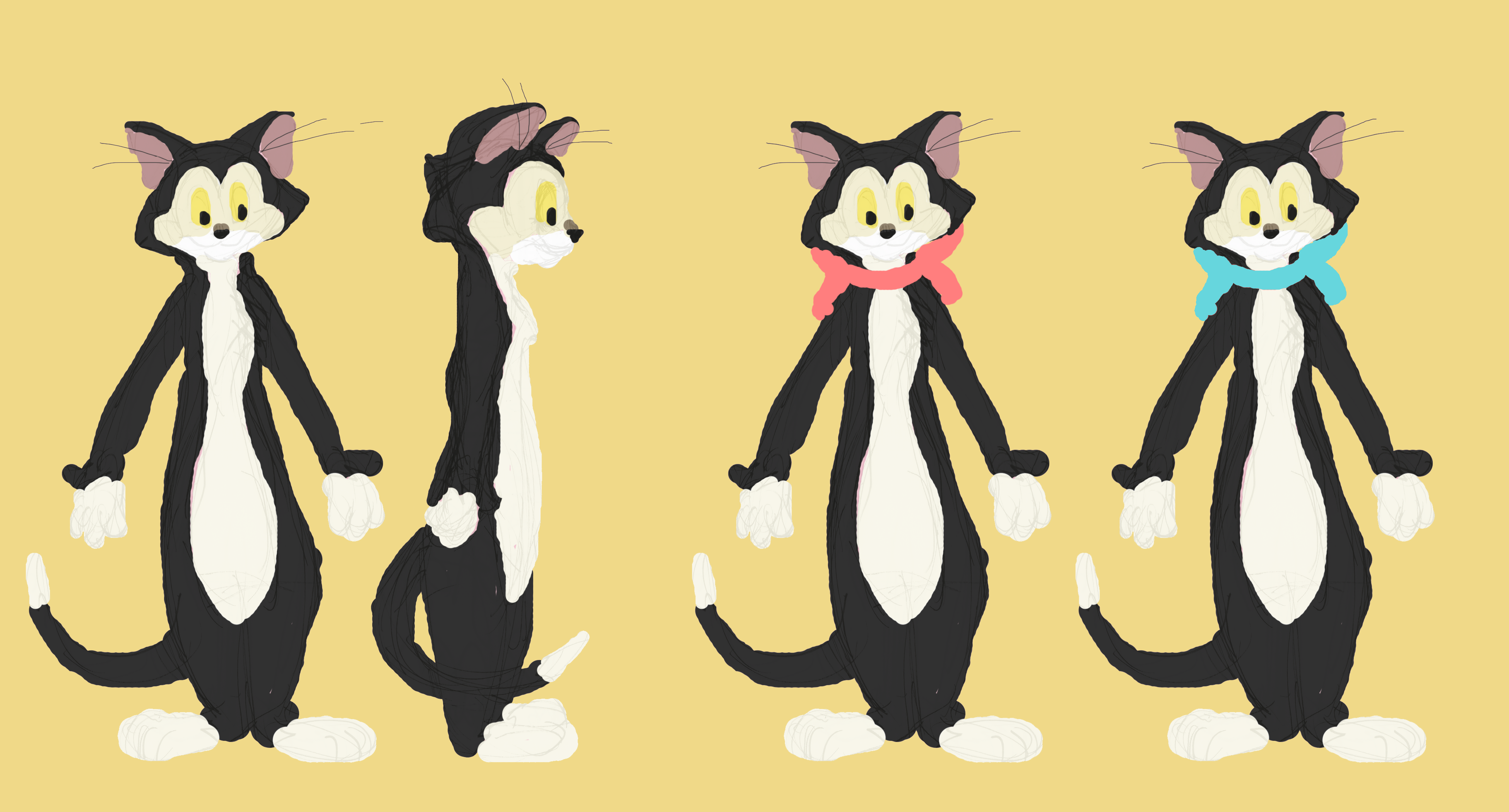 Adult Figaro Bow Variations by MrBig2 on DeviantArt