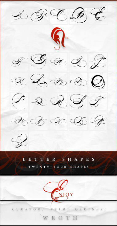 Shapes - Letters - 2 by resurgere on DeviantArt