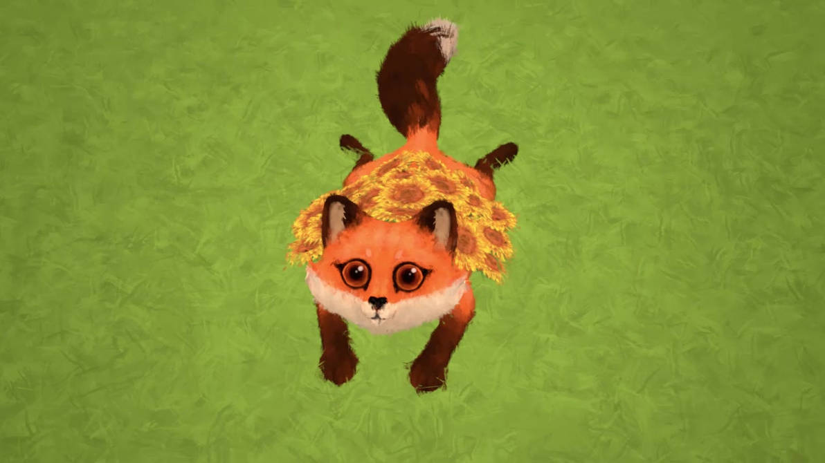 Sunflower Fox by AbdouBouam on DeviantArt
